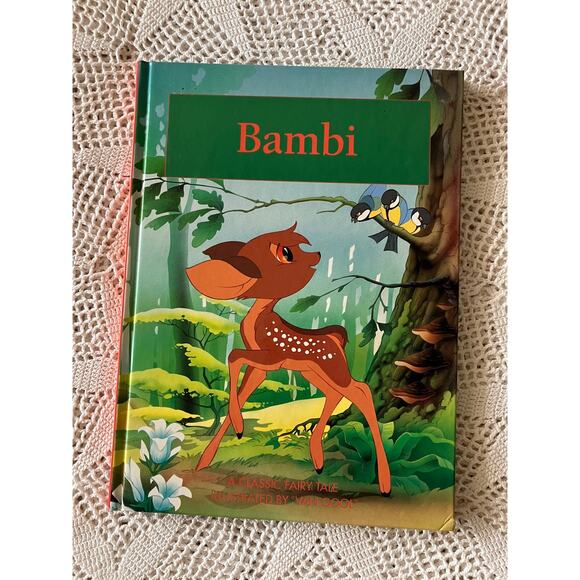 Accents | Vintage Bambi Book 1994 Hardcover Van Gool Illustrations ...